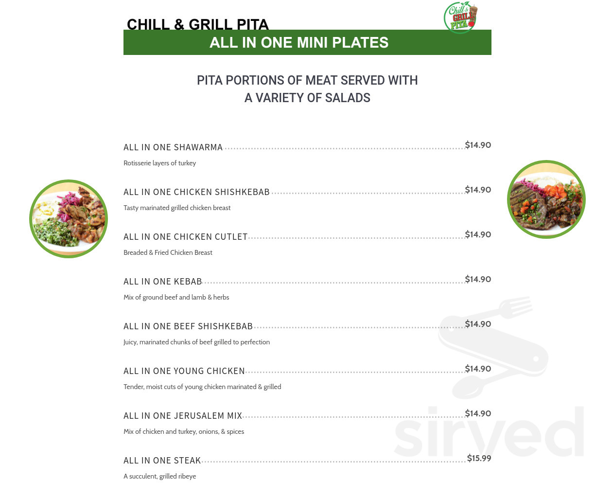 Plantation Pita & Grill menus in Plantation, Florida, United States