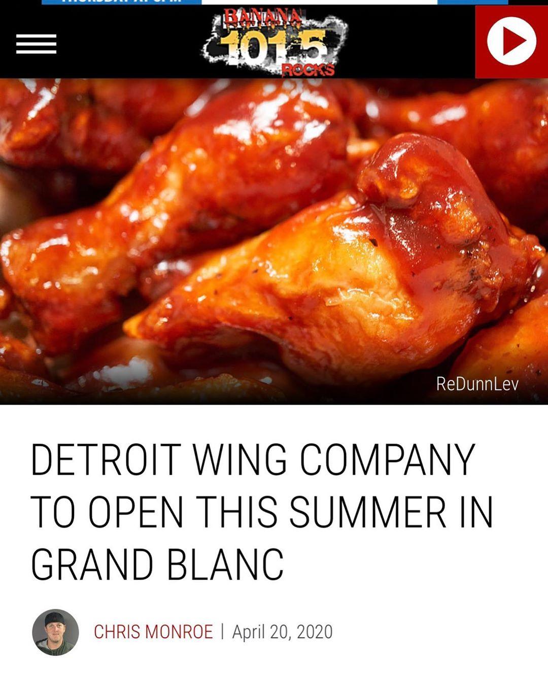 Detroit Wing Company menu in Livonia, Michigan, USA