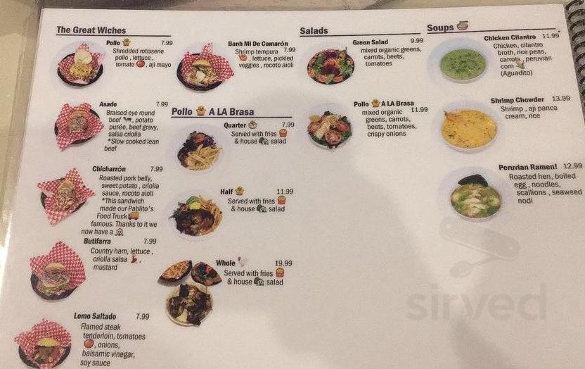 Pablito's Tacos menus in North Hollywood, California, United States