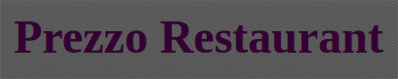Menu for Prezzo Italian Restaurant in Warren, NJ | Sirved