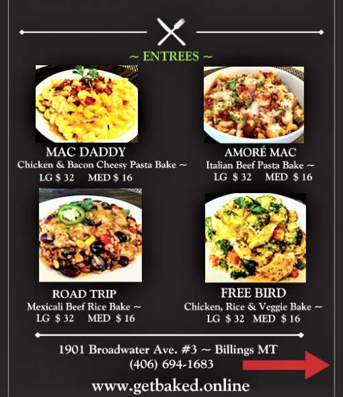 Get Baked! Take n Bake Meals menu in Billings, Montana, USA