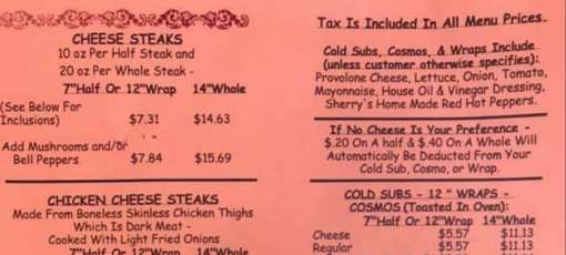 Menu for Newberry Sub Shop in Williamsport, PA | Sirved