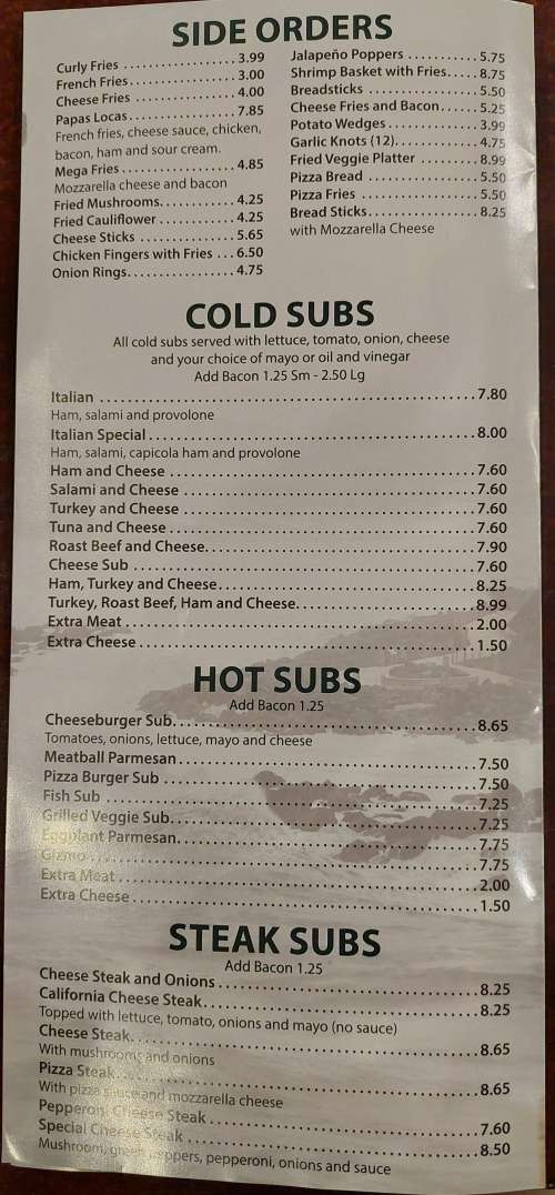 Level Up Pizza Bar & Grill menu in Columbia, Pennsylvania, USA