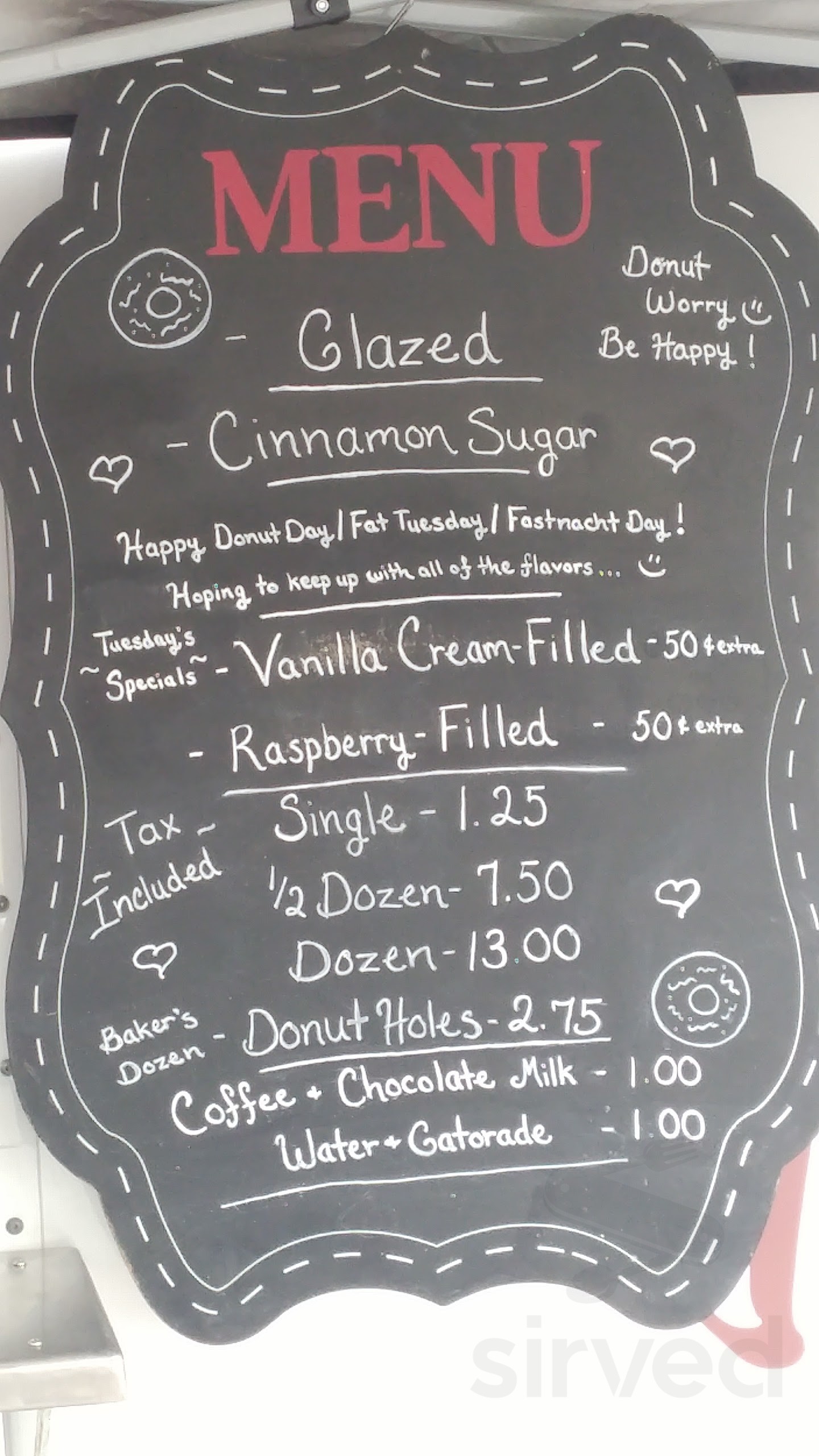 Menu for Home Run Donuts in Hagerstown, MD | Sirved