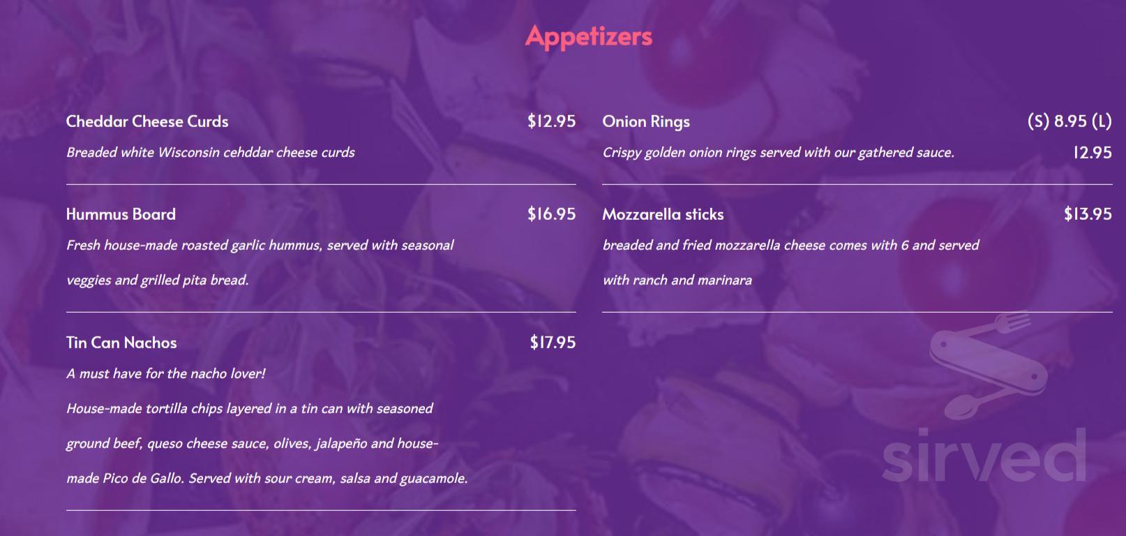 Gathered menus in Post Falls, Idaho, United States