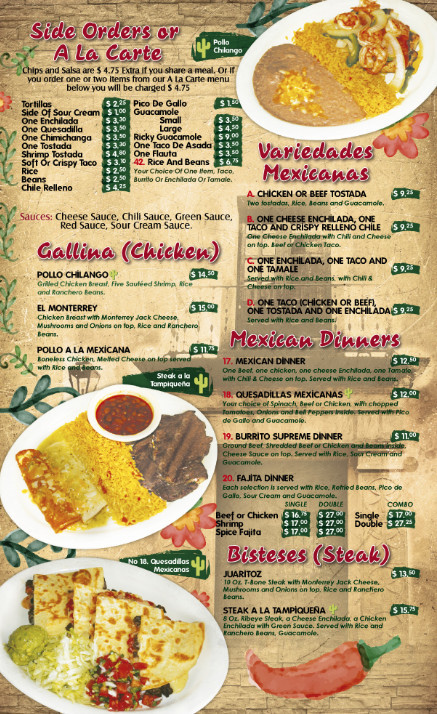 Los Tres Amigos LLC menus in Lawton, Oklahoma, United States