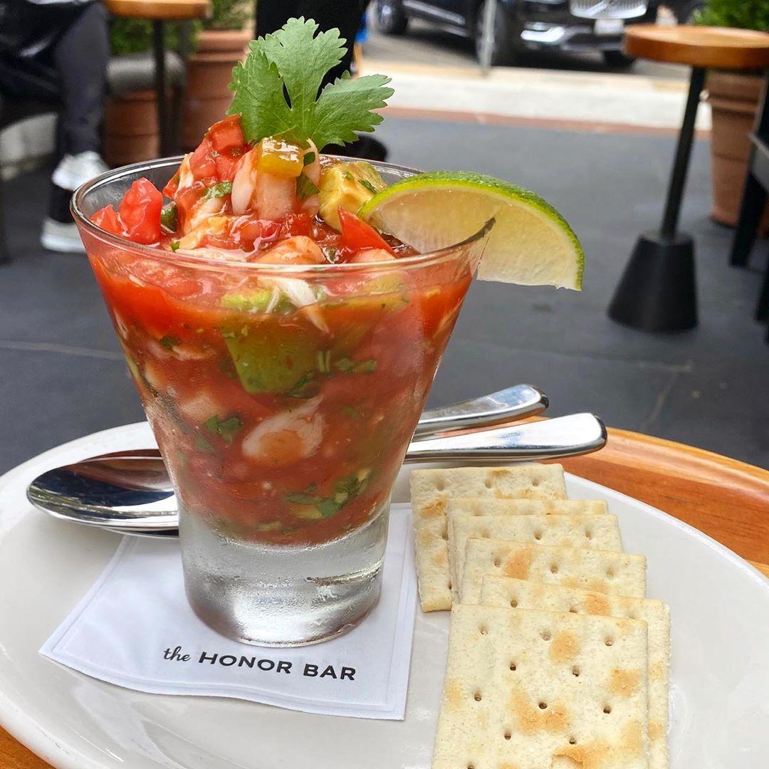 The Honor Bar menu in Palm Beach, Florida, USA