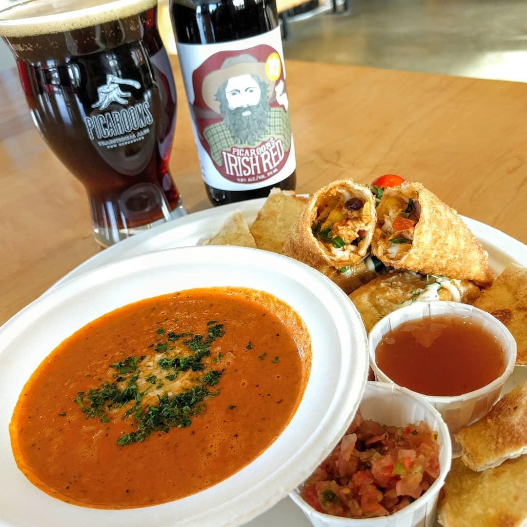 The Picaroons Roundhouse menu in Fredericton, New Brunswick, Canada