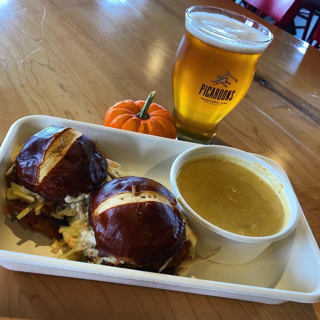 The Picaroons Roundhouse menu in Fredericton, New Brunswick, Canada