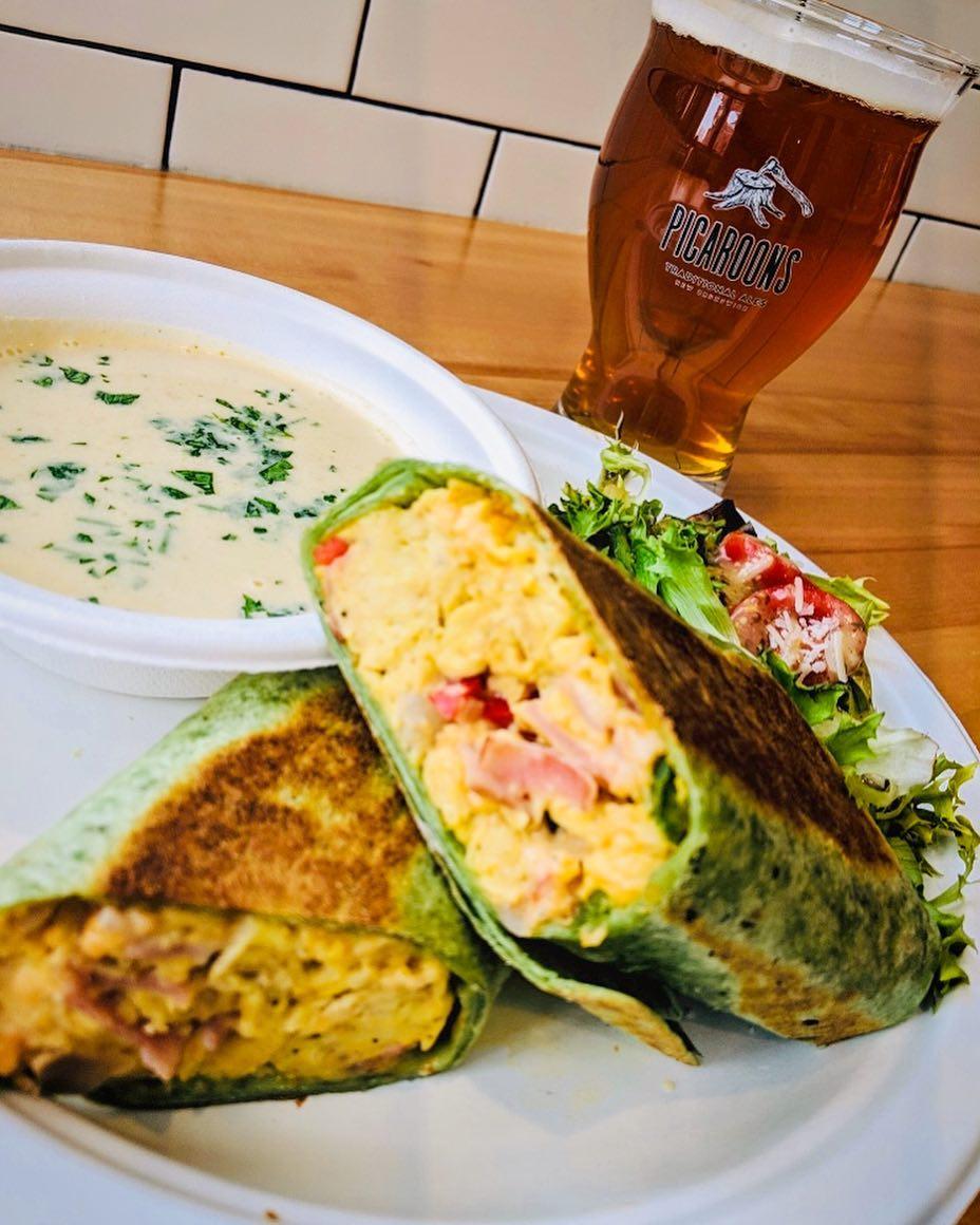 The Picaroons Roundhouse menu in Fredericton, New Brunswick, Canada