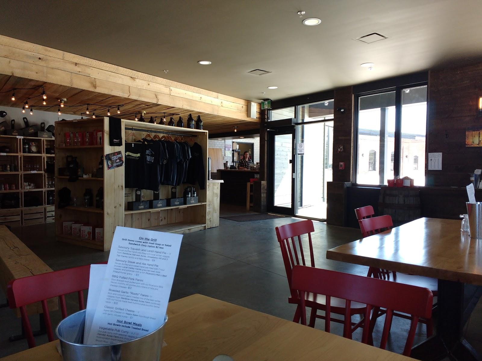 The Picaroons Roundhouse menu in Fredericton, New Brunswick, Canada