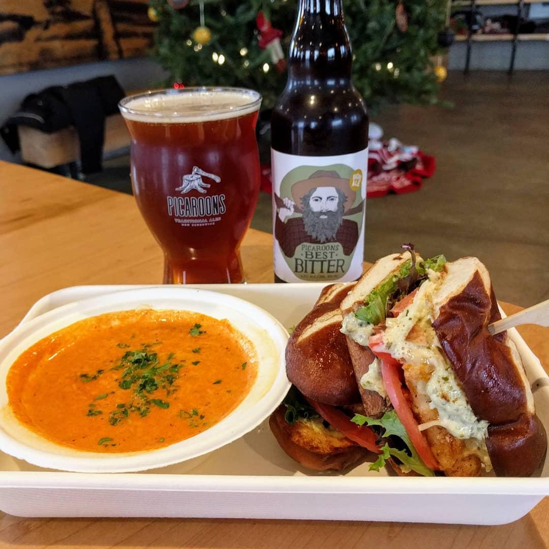 The Picaroons Roundhouse menu in Fredericton, New Brunswick, Canada