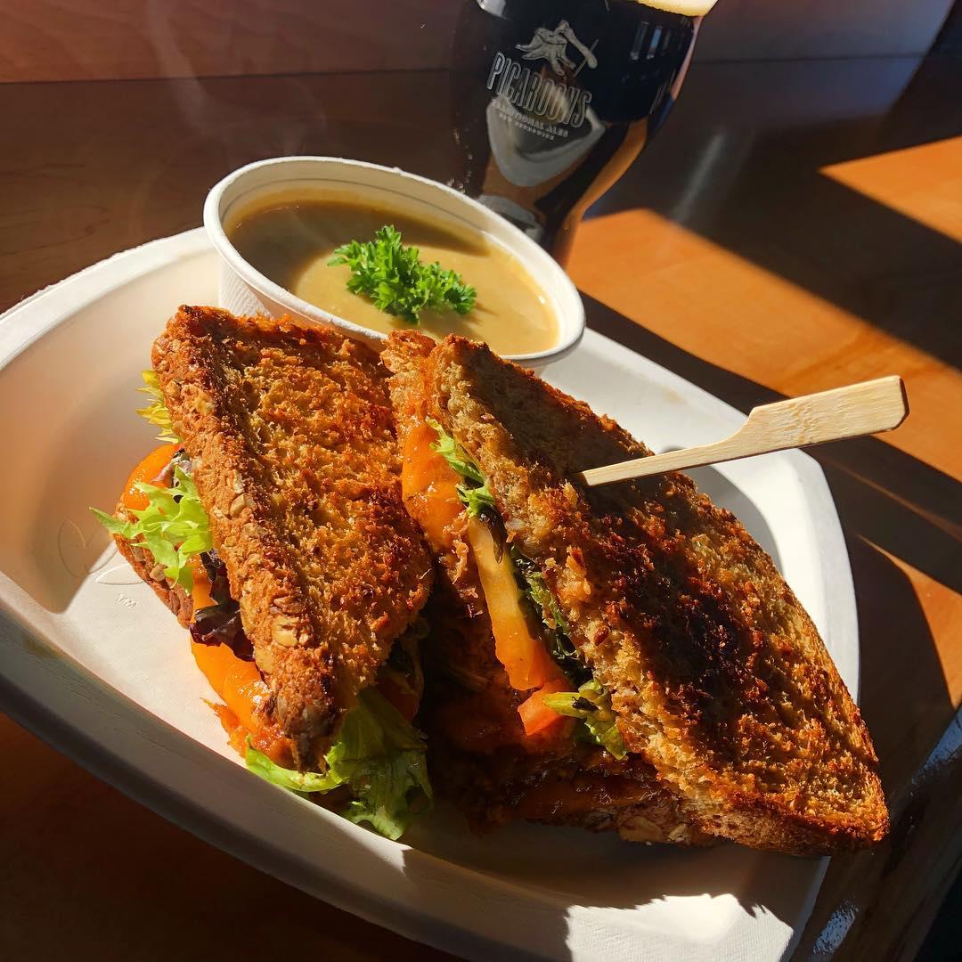 The Picaroons Roundhouse menu in Fredericton, New Brunswick, Canada