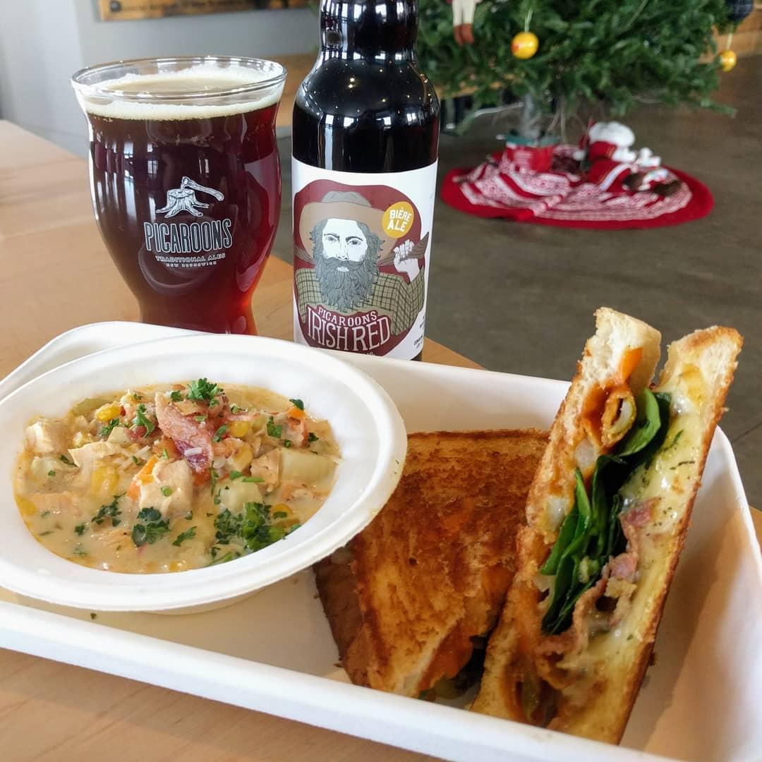 The Picaroons Roundhouse menu in Fredericton, New Brunswick, Canada