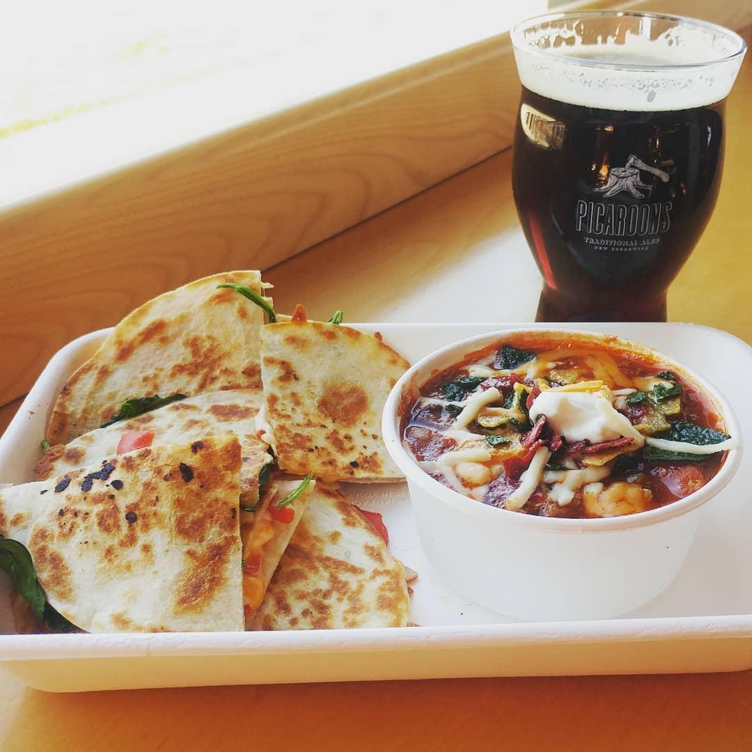 The Picaroons Roundhouse menu in Fredericton, New Brunswick, Canada