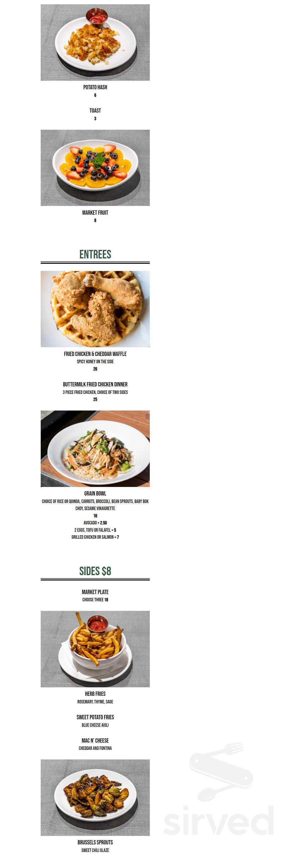 Menu for Friedman’s At The Edison in New York, New York, United States