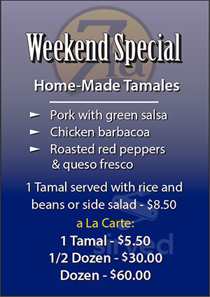 Zia Taqueria menu in Durango, Colorado, USA