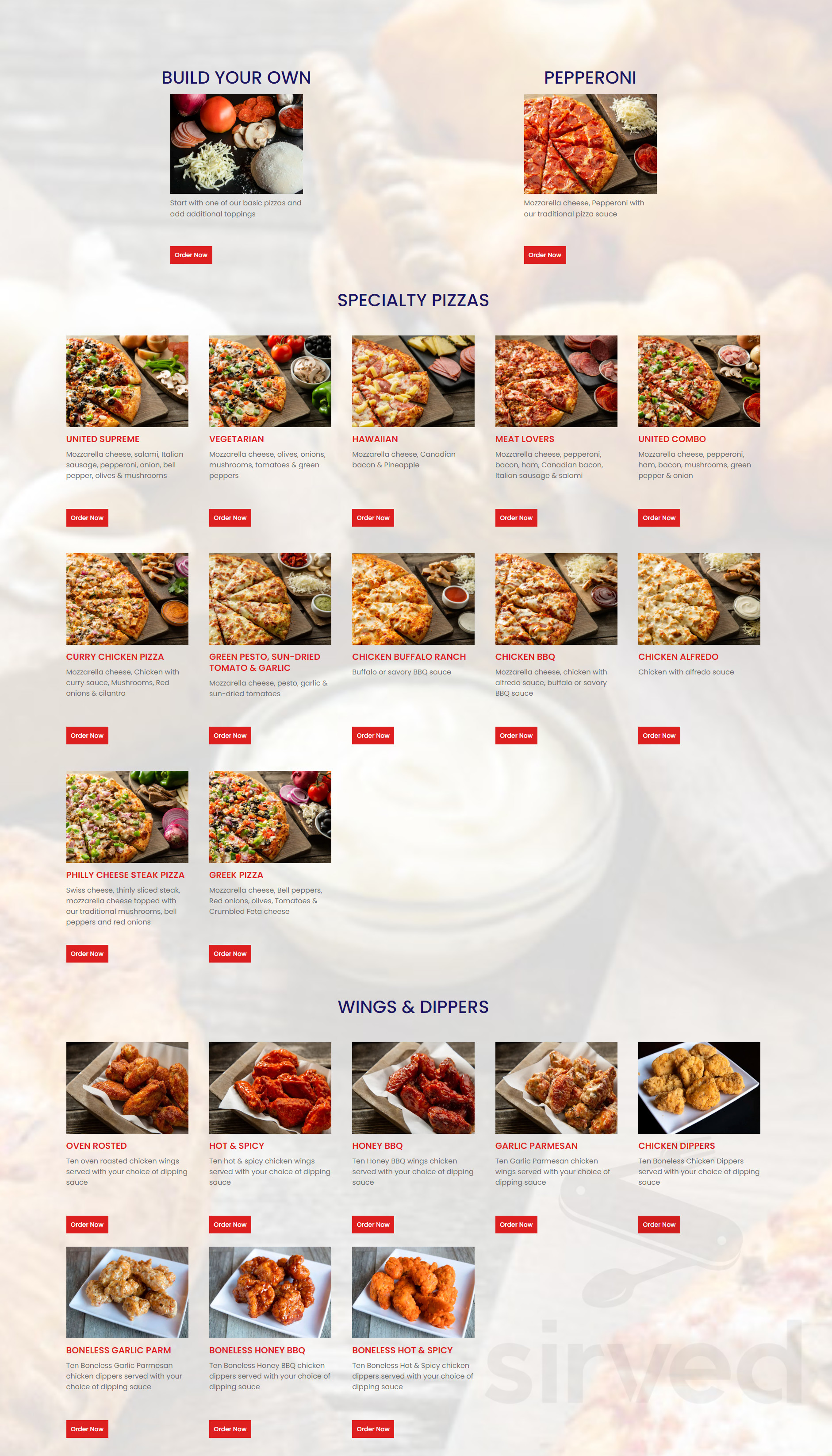 Menu - Stansbury Park UT's United Slice - Stansbury Park | Sirved