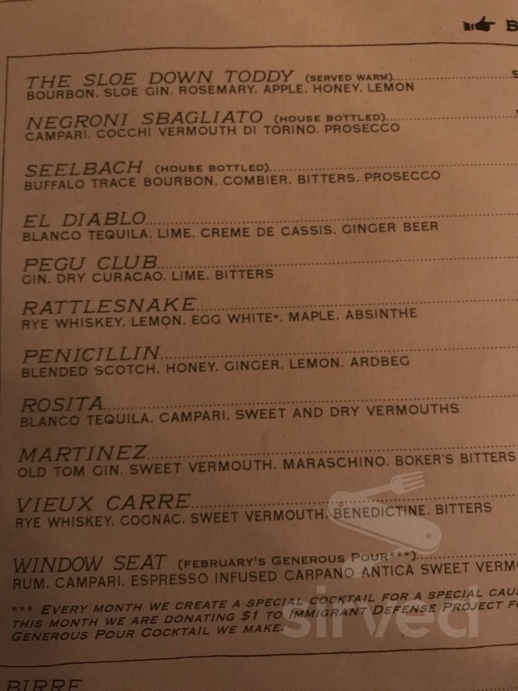 Menu - Portland OR's Ava Gene's | Sirved