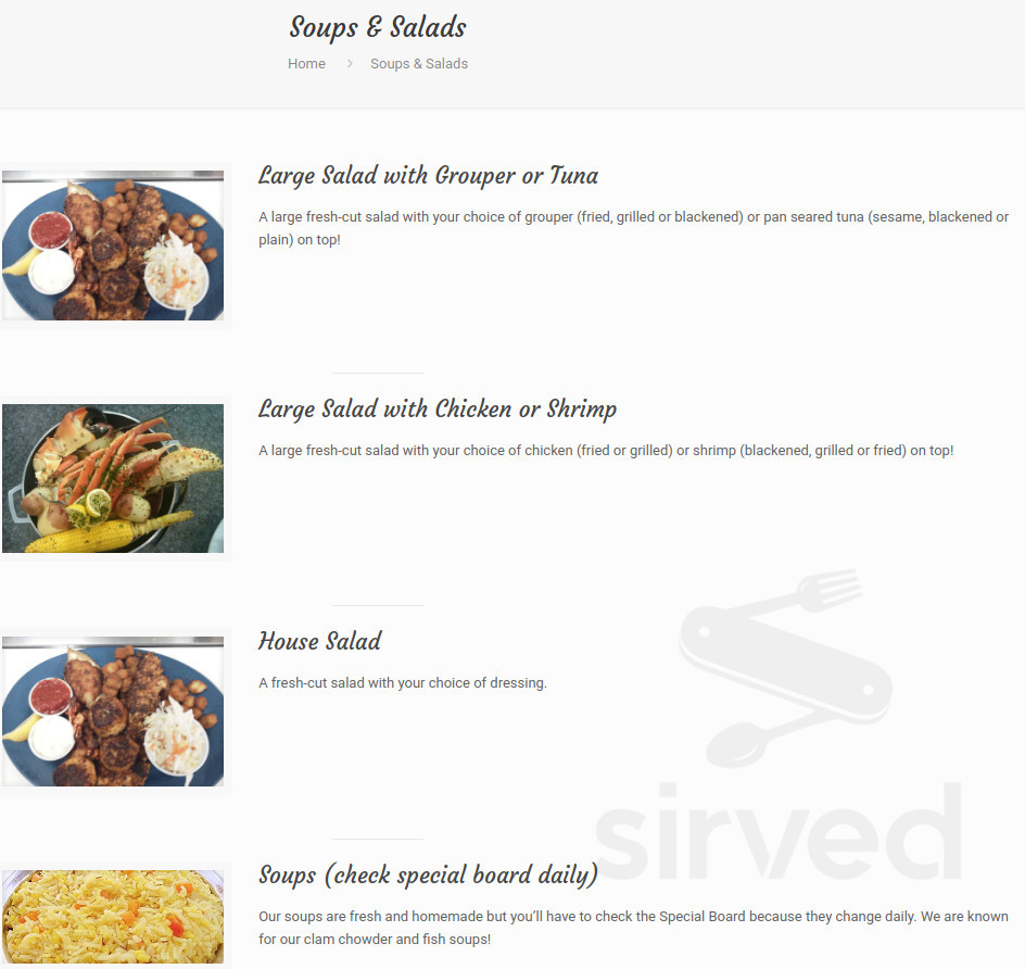 Menu - Cortez FL's Cortez Kitchen | Sirved