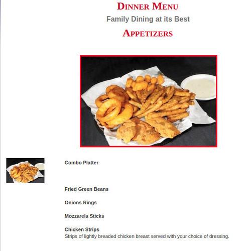 Chippewa Family Restaurant menu in Chippewa Falls, Wisconsin, USA