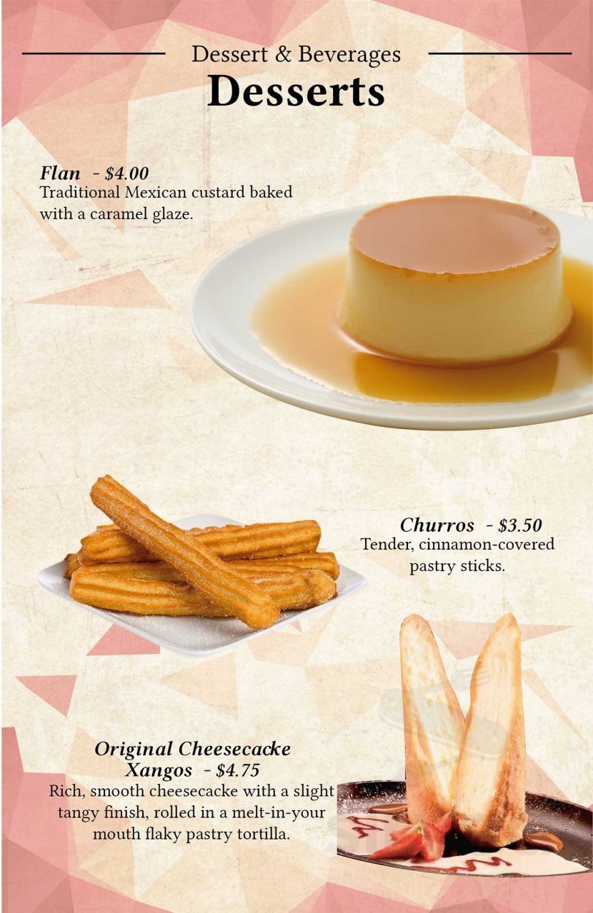 Los Tres Vaqueros menu in Raleigh, North Carolina, USA