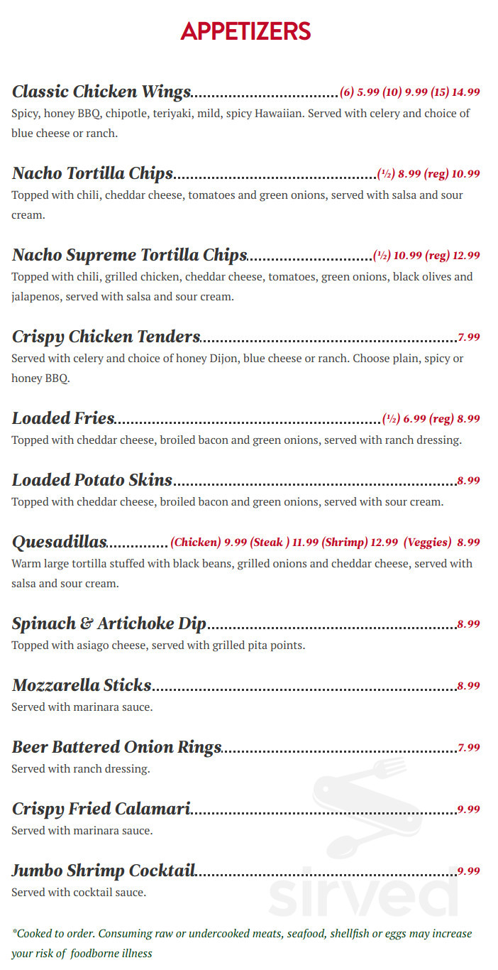 Menu - Raleigh NC's Manchester's Grill | Sirved