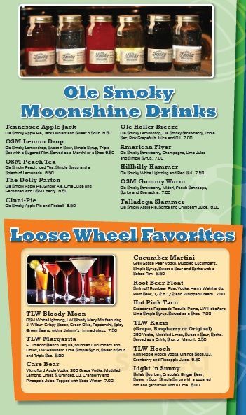 The Loose Wheel Bar & Grill - Tacoma menu in Tacoma, Washington, USA