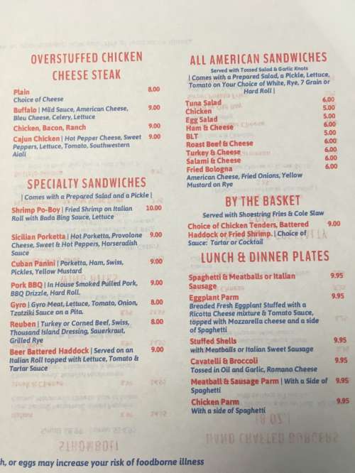 Main Street Deli, Pizzeria, & Country Store menu in Gouldsboro ...