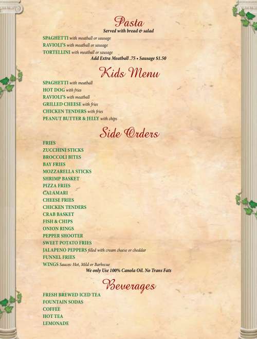 Al Casapulla's Subs & Steaks menu in Millville, Delaware, USA