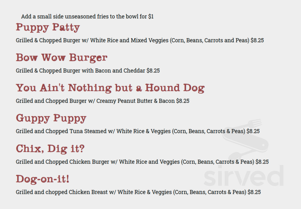 Menu - Philadelphia PA's Grace Tavern | Sirved