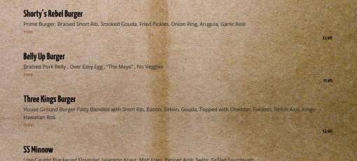 Menu for Craft Street Kitchen - Oldsmar, FL | Sirved