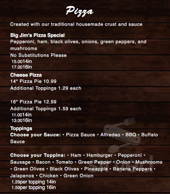 Ryan's Roadhouse menu in St Johns, Michigan, USA