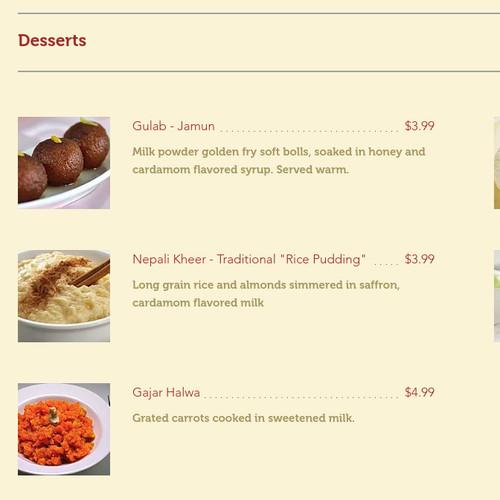 TAJ Palace Indian Cuisine menu in Warrenton, Virginia, USA