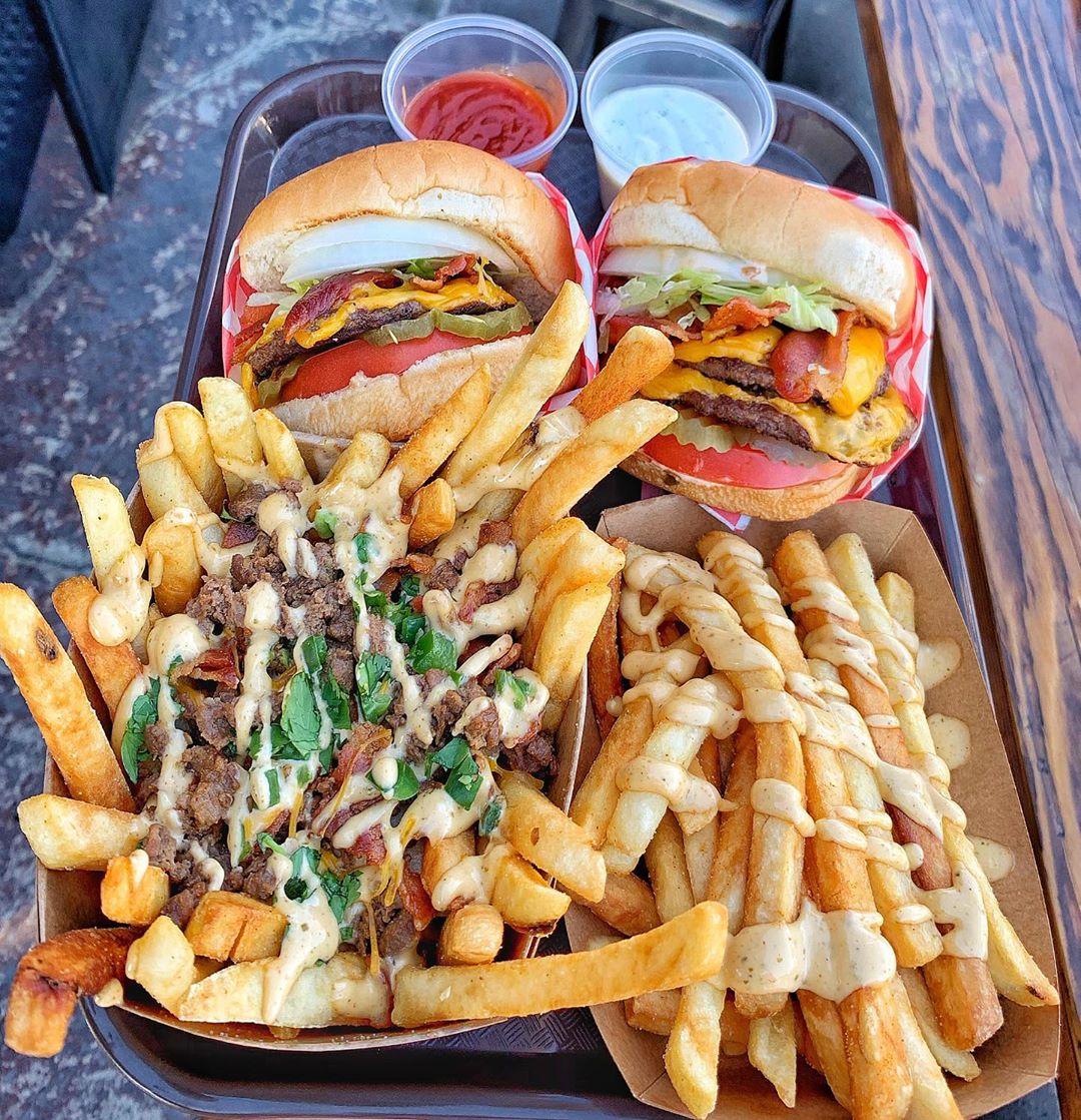 The Great White Hut menu in Sunland-Tujunga, California, USA