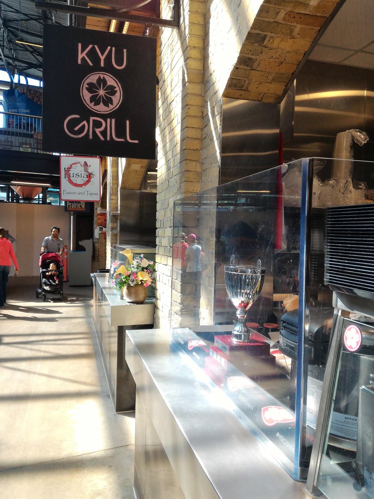 Kyu Grill menu in Winnipeg, Manitoba, Canada