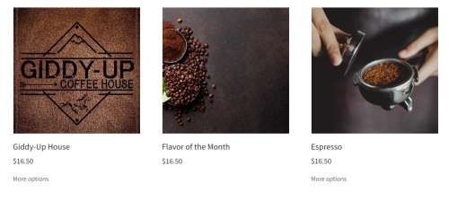 Giddy-Up Coffee House menu in Washington, North Carolina, USA