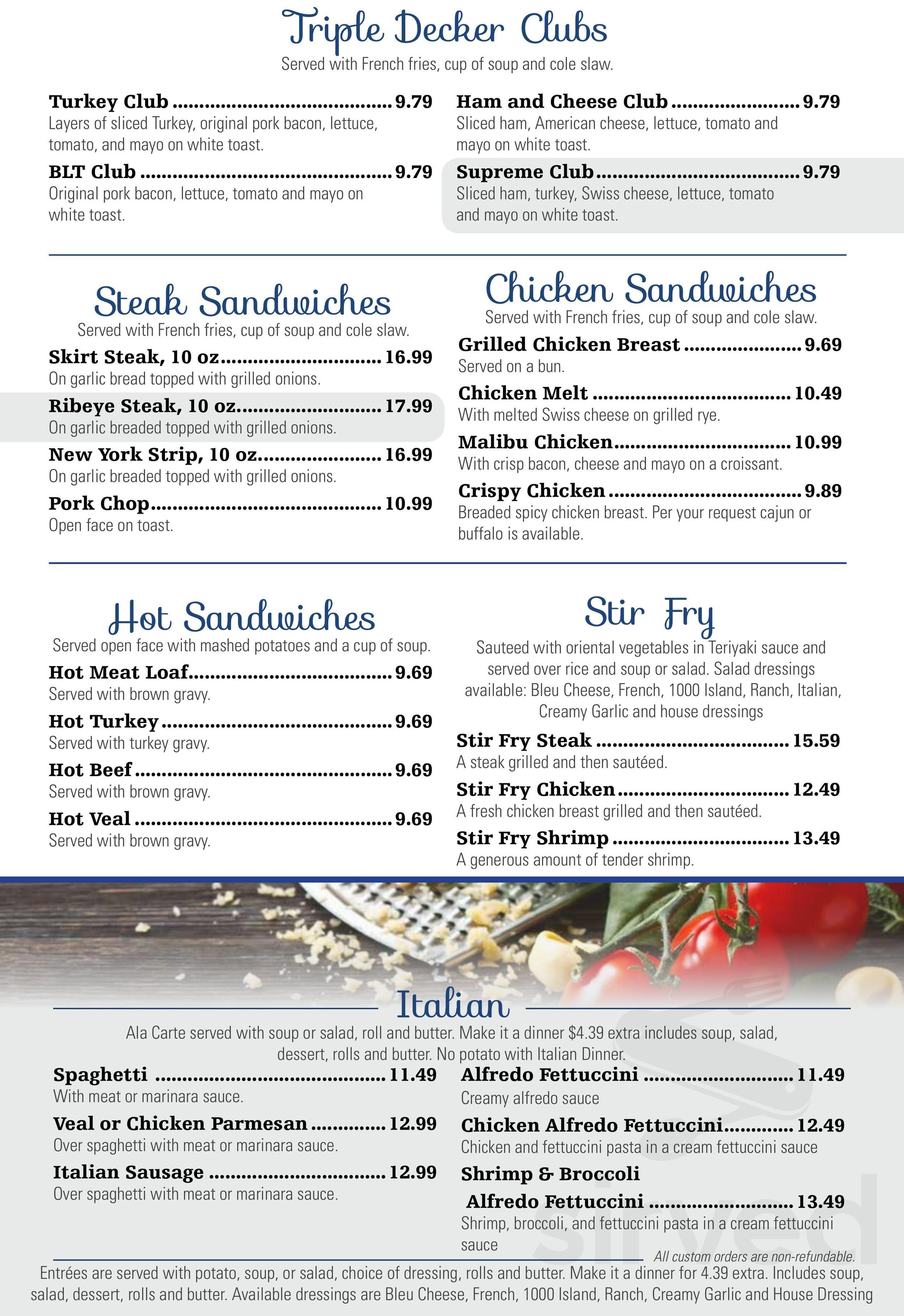 Starlight Restaurant menu in Chicago, Illinois, USA