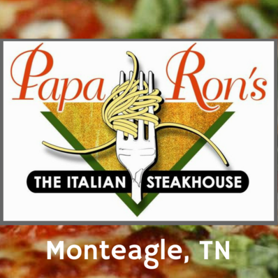 Menu for Papa Ron's Pizza & Italian Steakhouse in Monteagle, TN | Sirved
