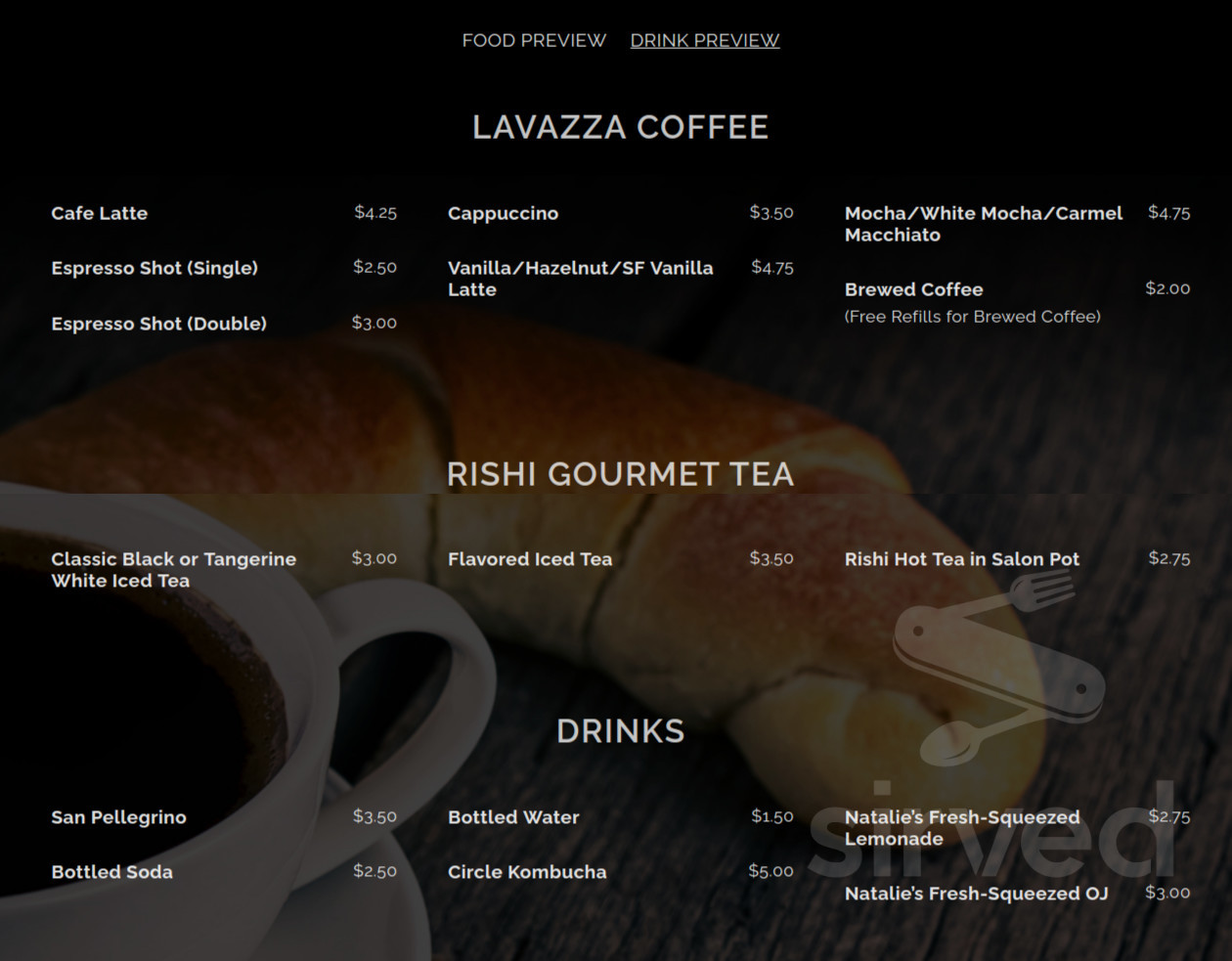 Main & Madison Market Café menu in Franklin, Indiana, USA