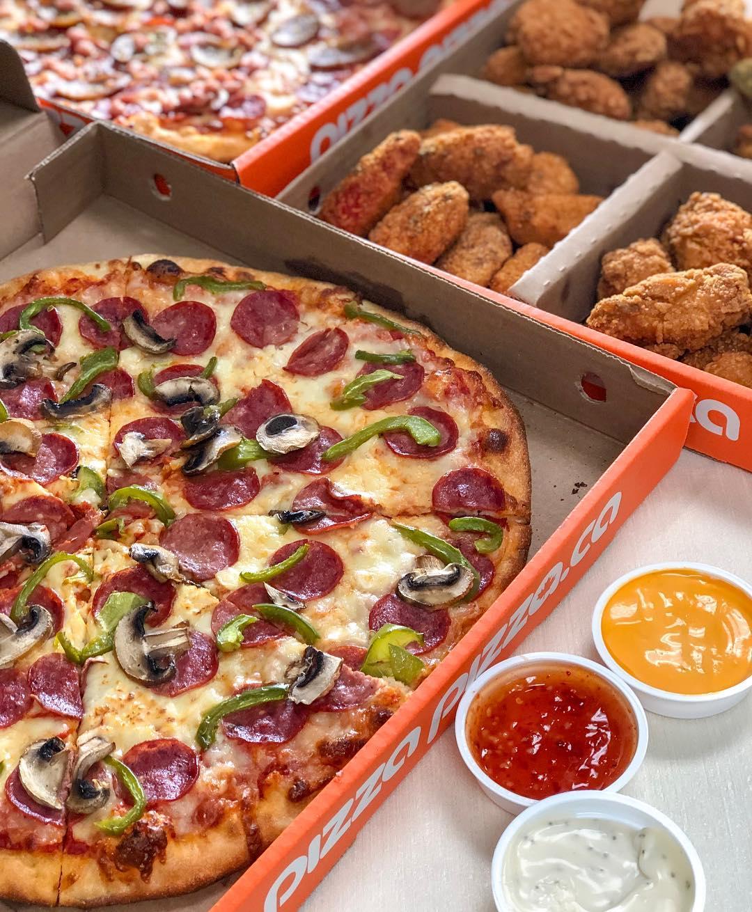 Pizza Pizza menu in Brantford, Ontario, Canada