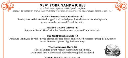 Menu for New York Beer Project in Lockport, NY | Sirved