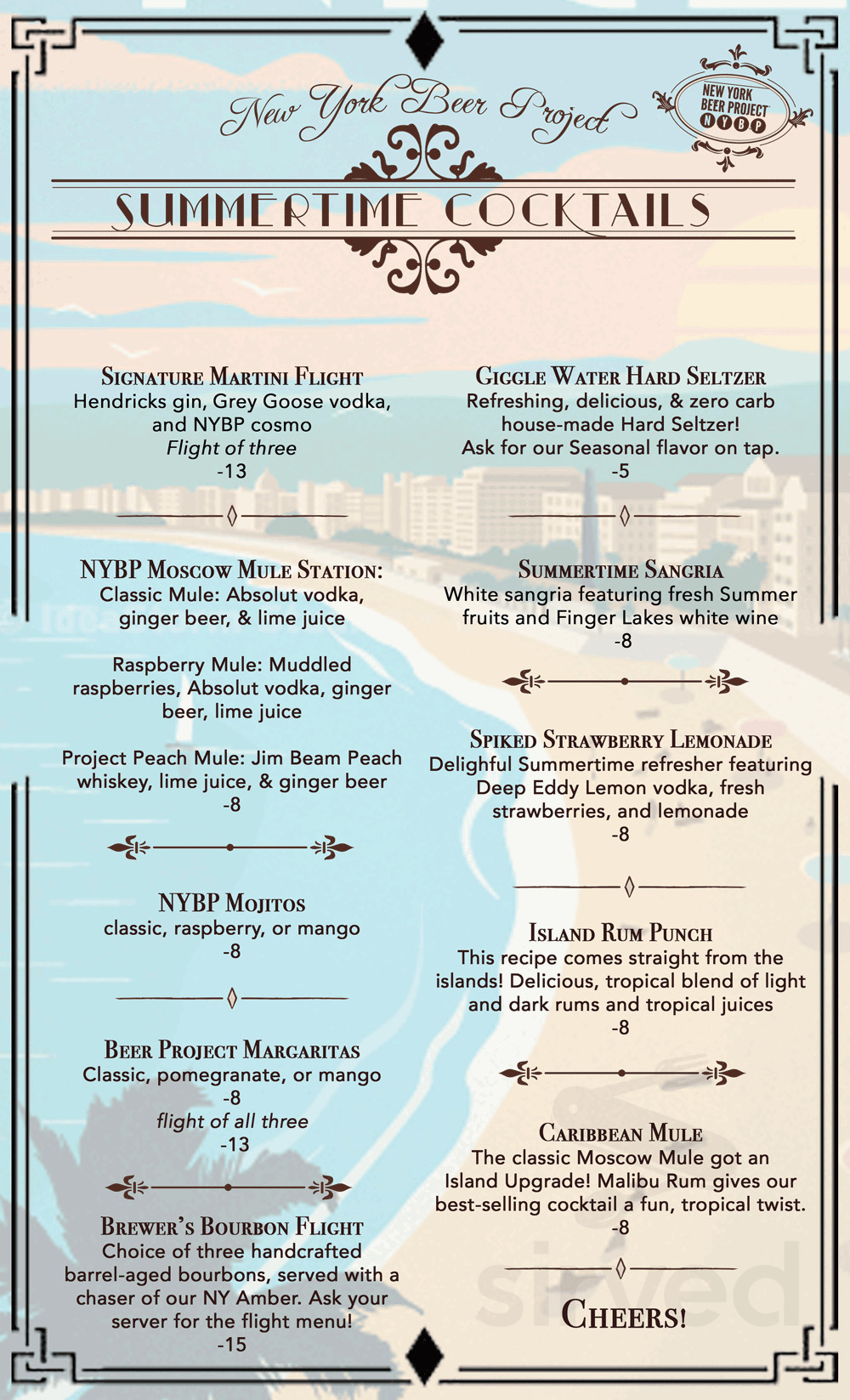 Menu for New York Beer Project in Lockport, NY | Sirved