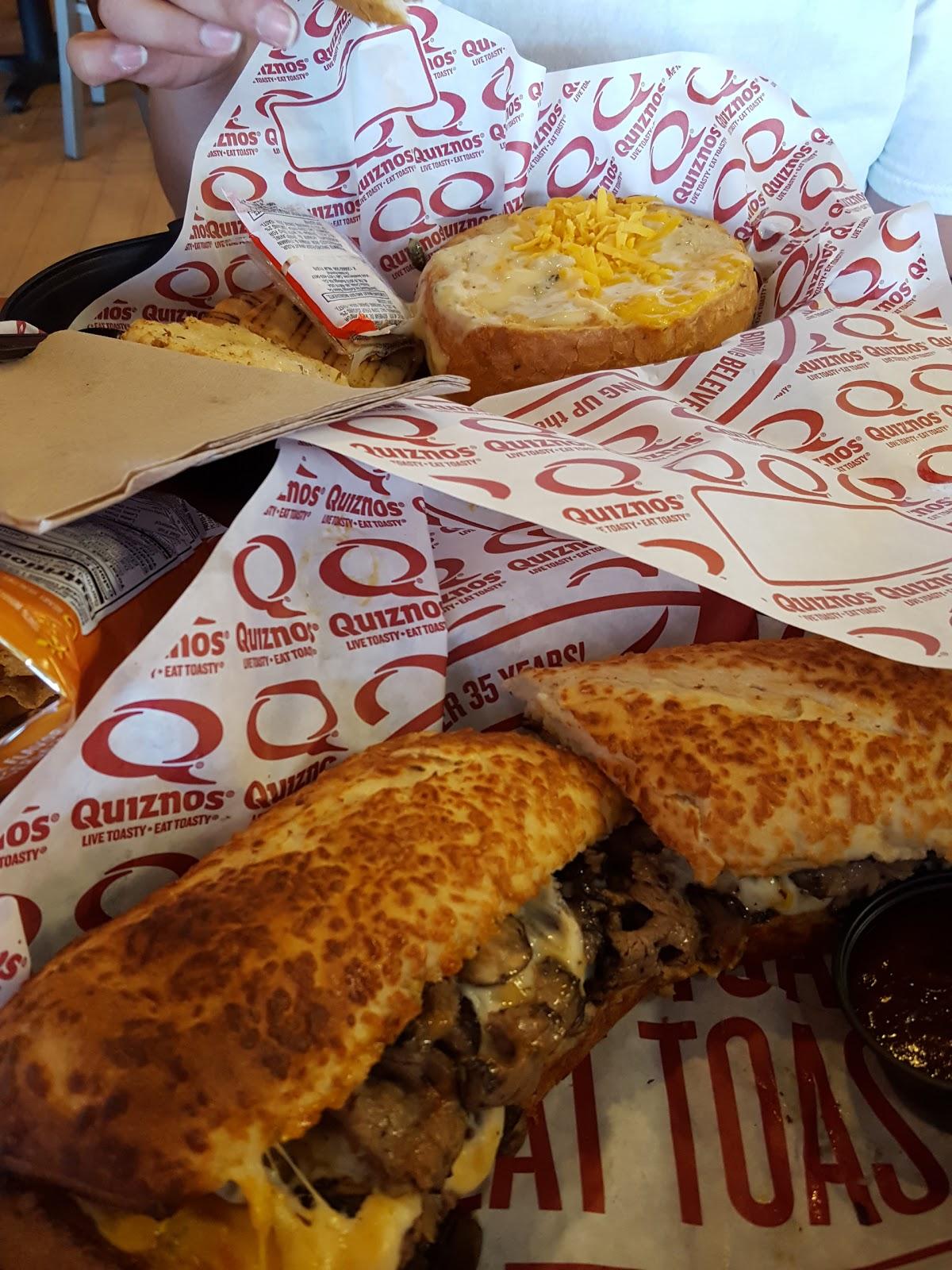 Quiznos menu in Hermiston, Oregon, USA