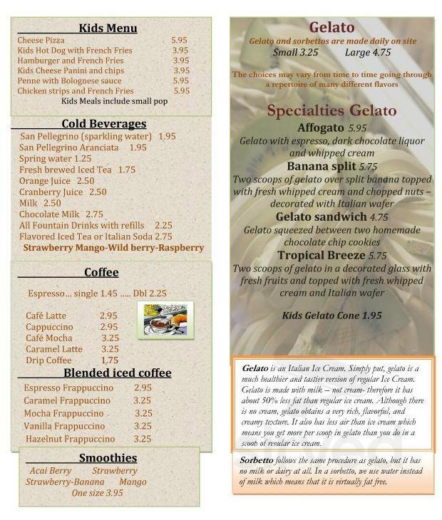 Cafe Fontana menus in Pontiac, Illinois, United States