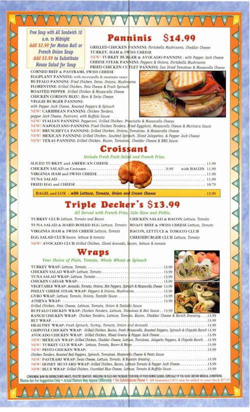The New Ewing Diner & Restaurant menu in Ewing Township, New Jersey, USA