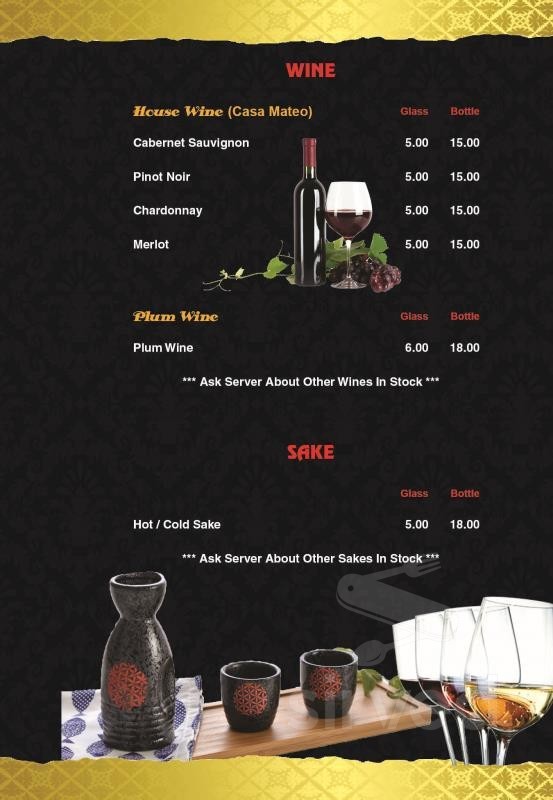 Brothers Ramen menu in Murfreesboro, Tennessee, USA