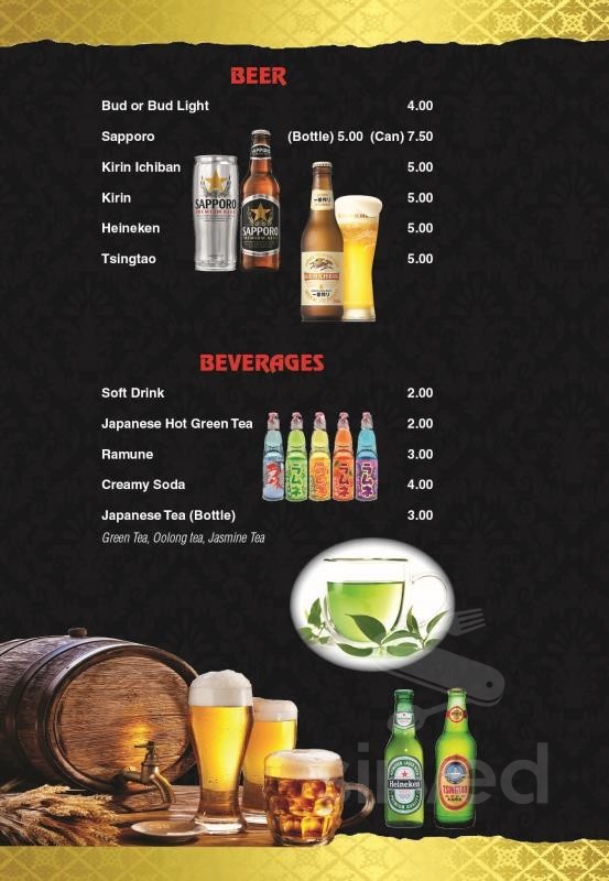 Brothers Ramen menu in Murfreesboro, Tennessee, USA