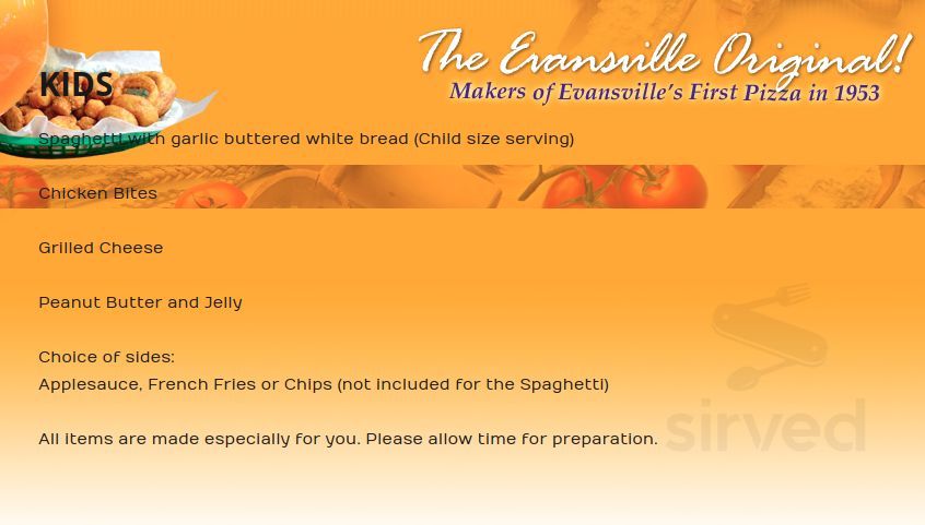 Roca Bar menus in Evansville, Indiana, United States