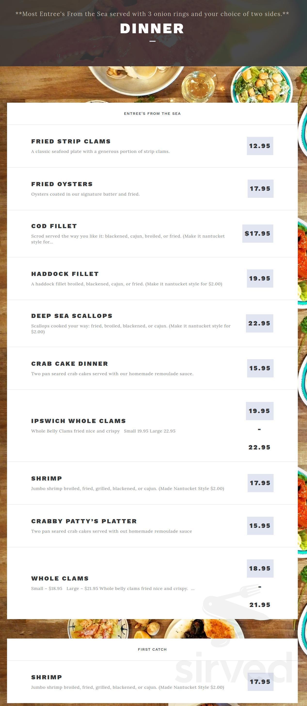 New England Eatery & Pub menus in Melbourne Beach, Florida, United States